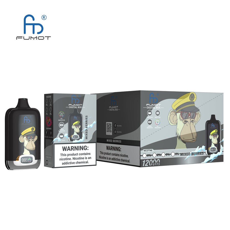 RAndM Digital Box 12000 Puffs Disposable Vape (Boîte de 10)