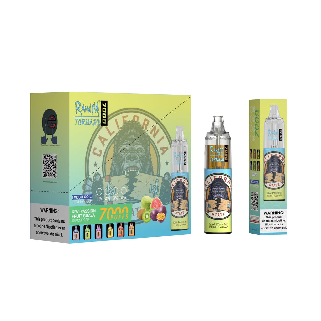 RandM Tornado 7000 France Taff | 50+ saveurs